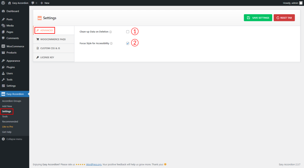 Advanced Settings - ShapedPlugin Docs