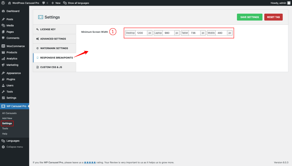 Responsive Breakpoints - ShapedPlugin Docs