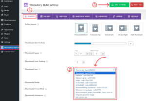How To Configure Thumbnails Size - ShapedPlugin Docs